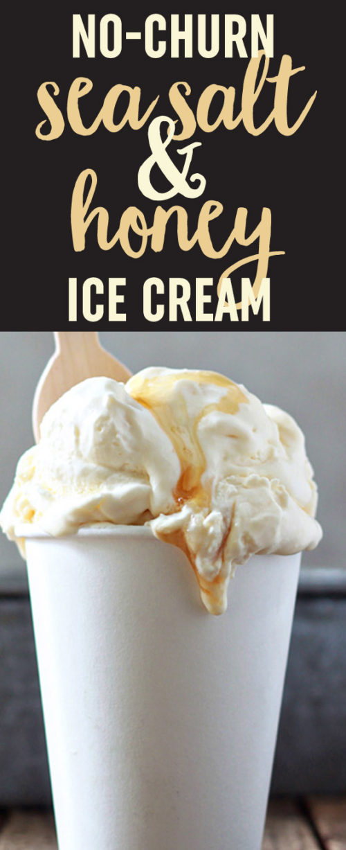 Sea Salt & Honey No-Churn Ice Cream