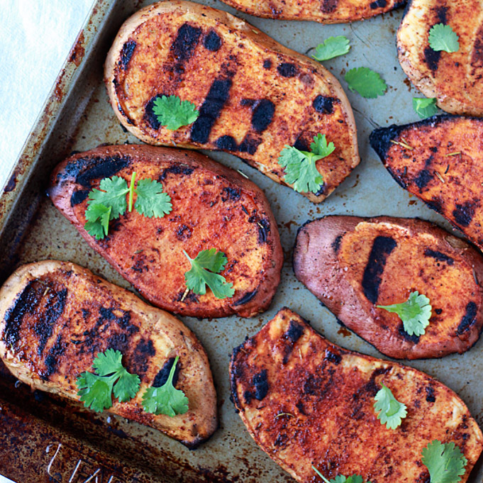 Grilled Sweet Potatoes