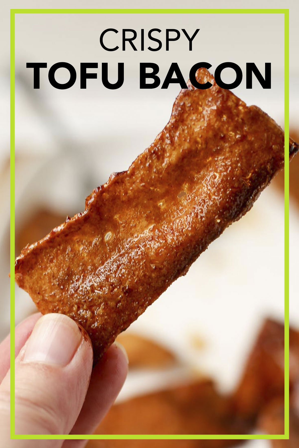 Crispy Vegetarian Tofu Bacon Recipe (10 Minutes!)