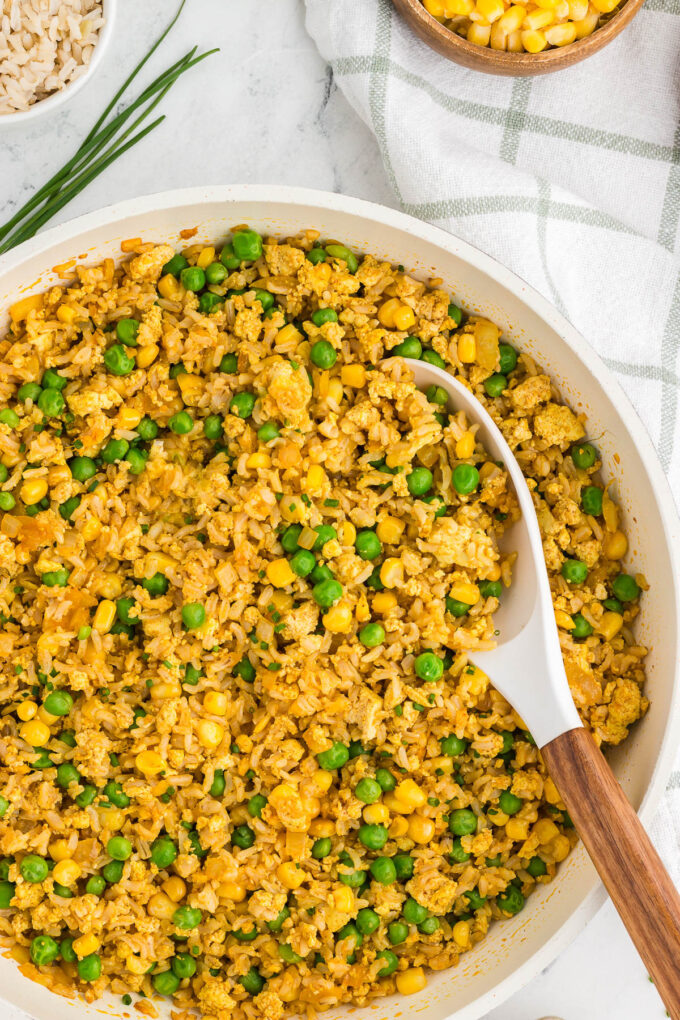 Tofu Fried Rice (12-Minute Recipe)