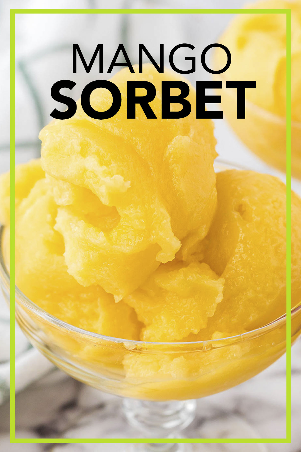 Creamy & Refreshing Mango Sorbet