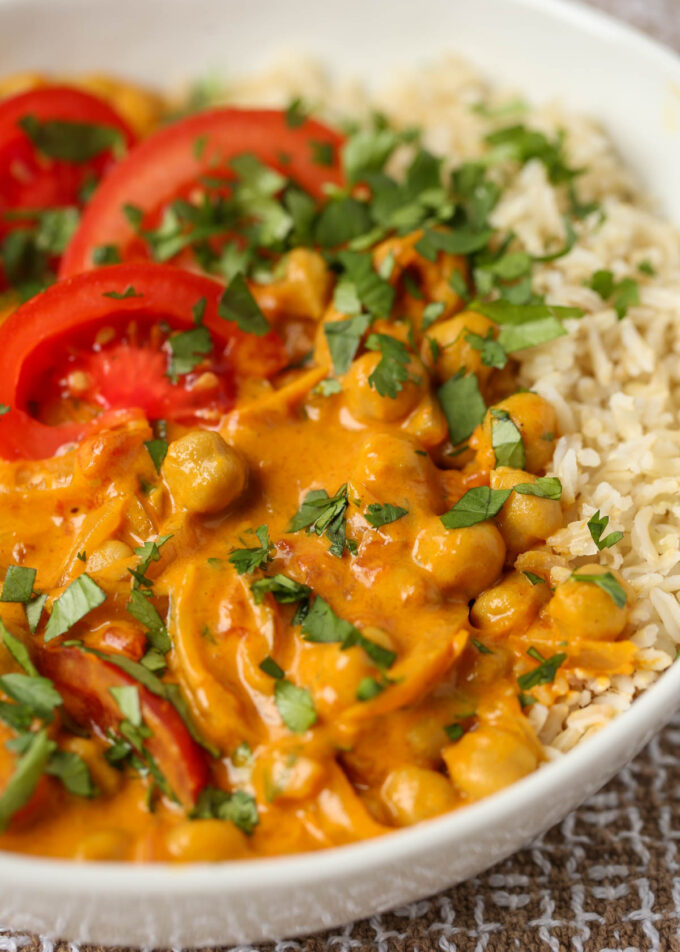 Tomato Chickpea Curry Recipe