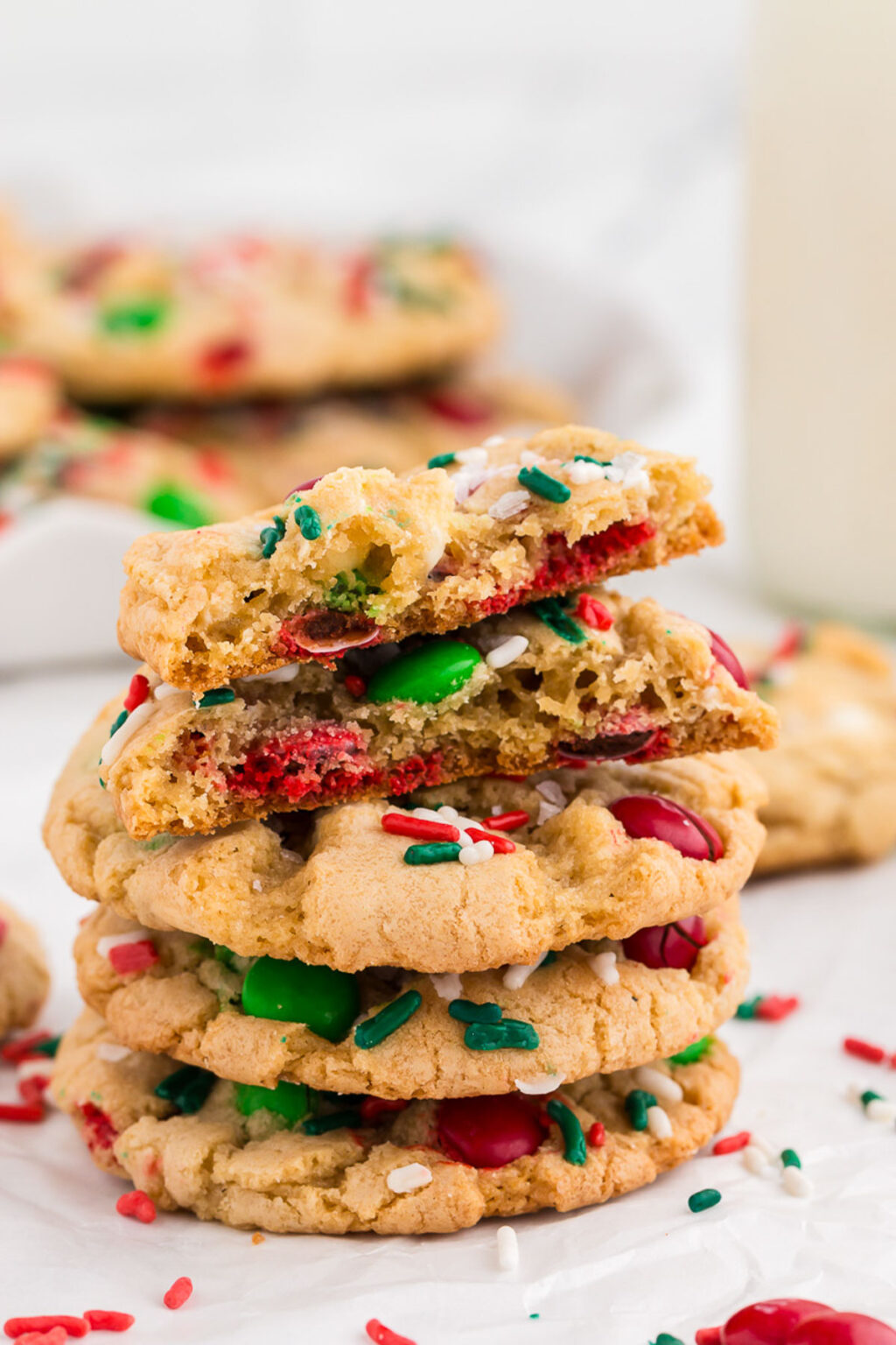 Christmas Chocolate Chip Cookies - Kitchen Treaty Recipes