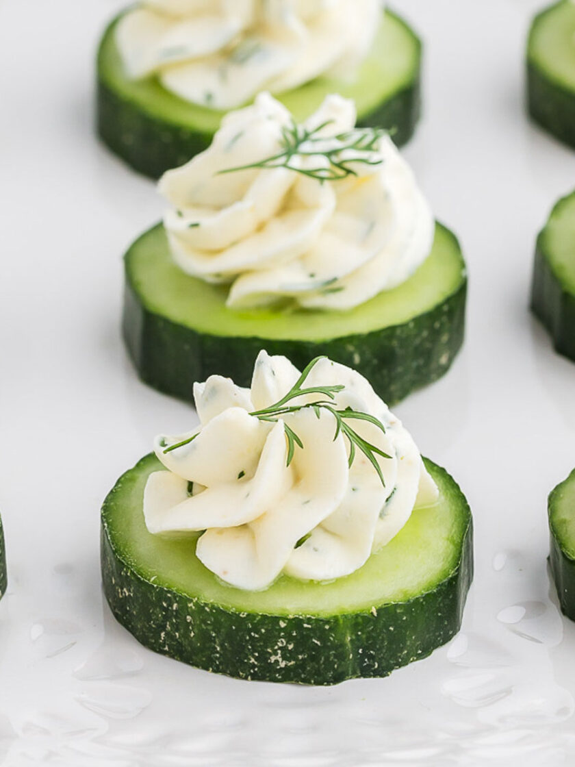 Cucumber Cream Cheese Canapés Recipe