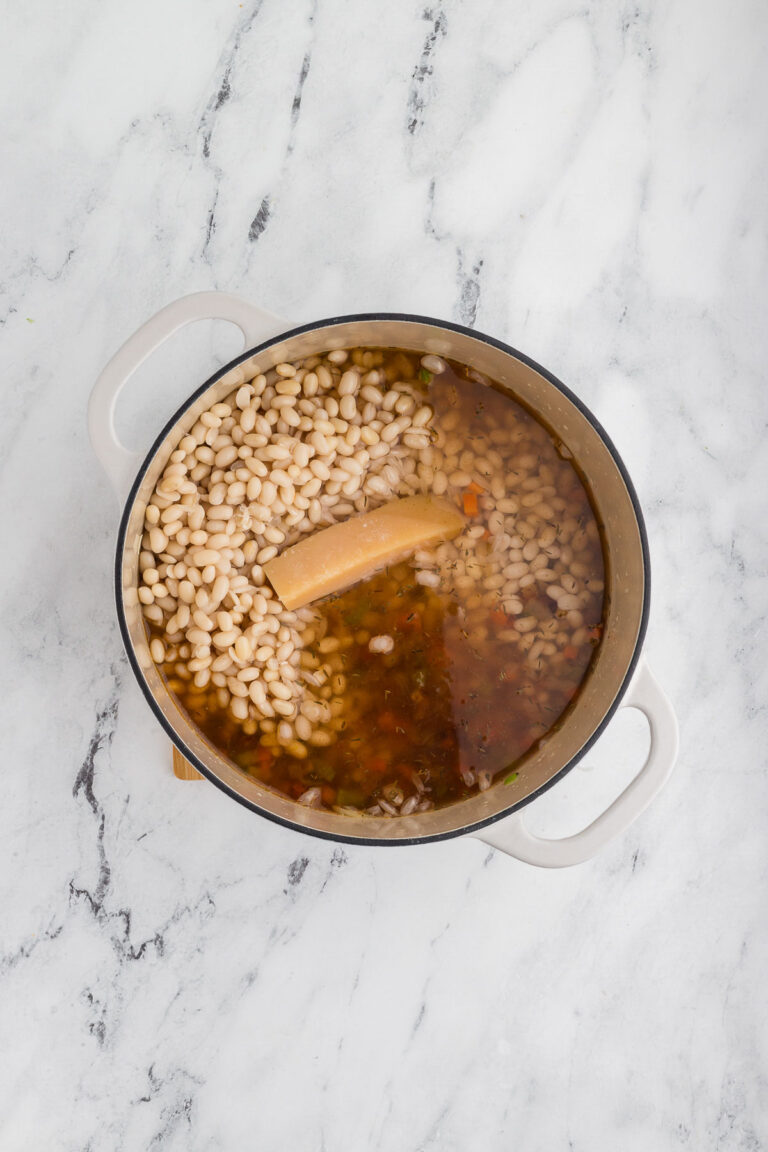 Vegetarian Navy Bean Soup Recipe (with Dried Beans)