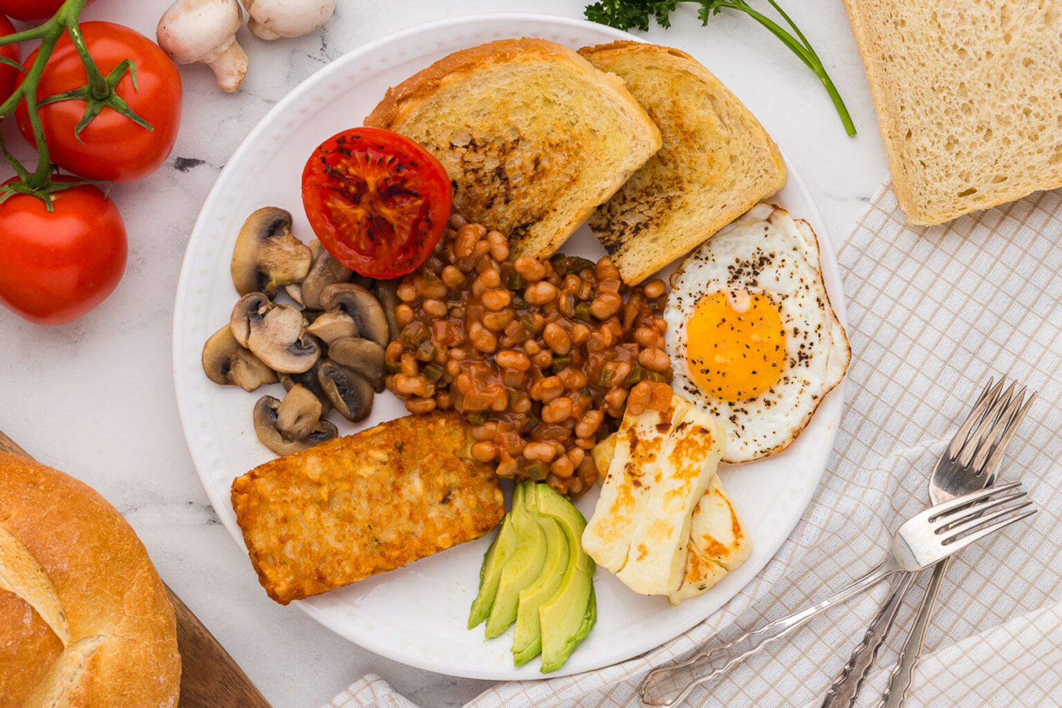 Vegetarian Full English Breakfast Recipe