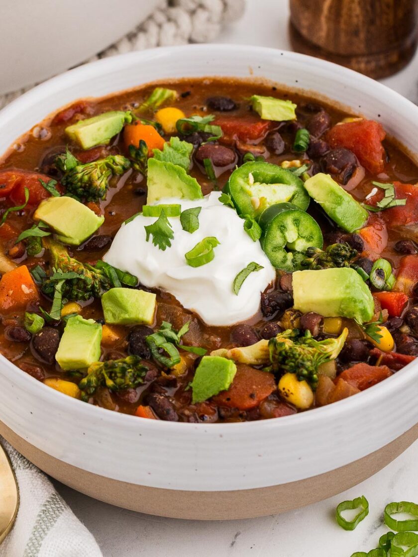 Black Bean Veggie Chili Recipe
