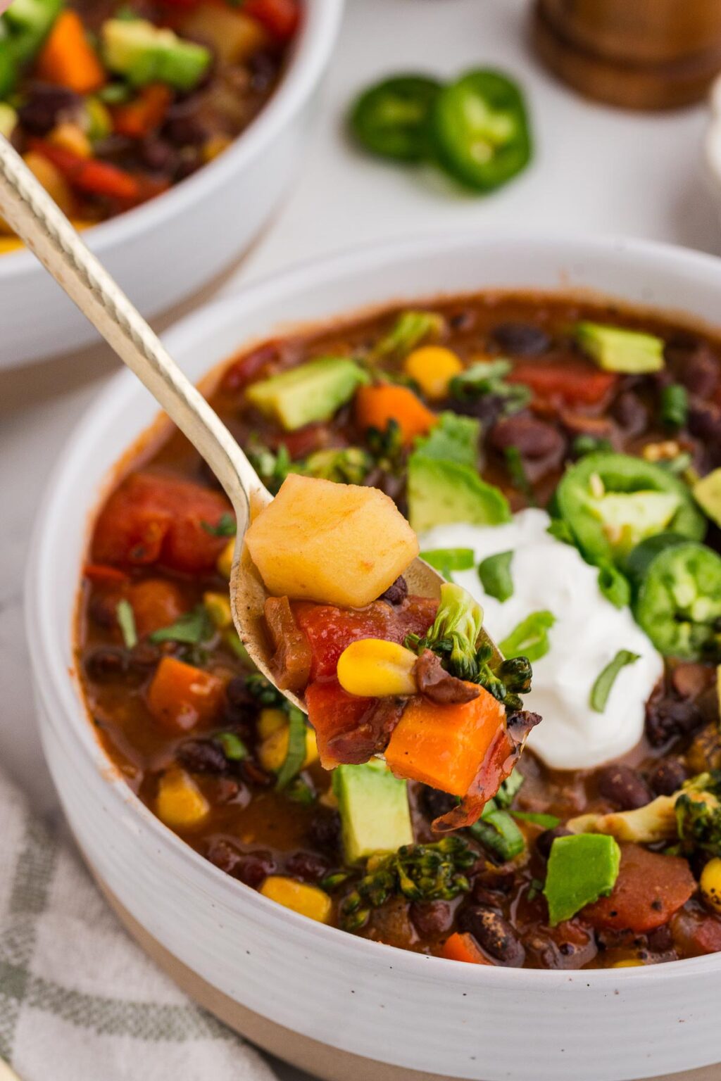 Black Bean Veggie Chili Recipe
