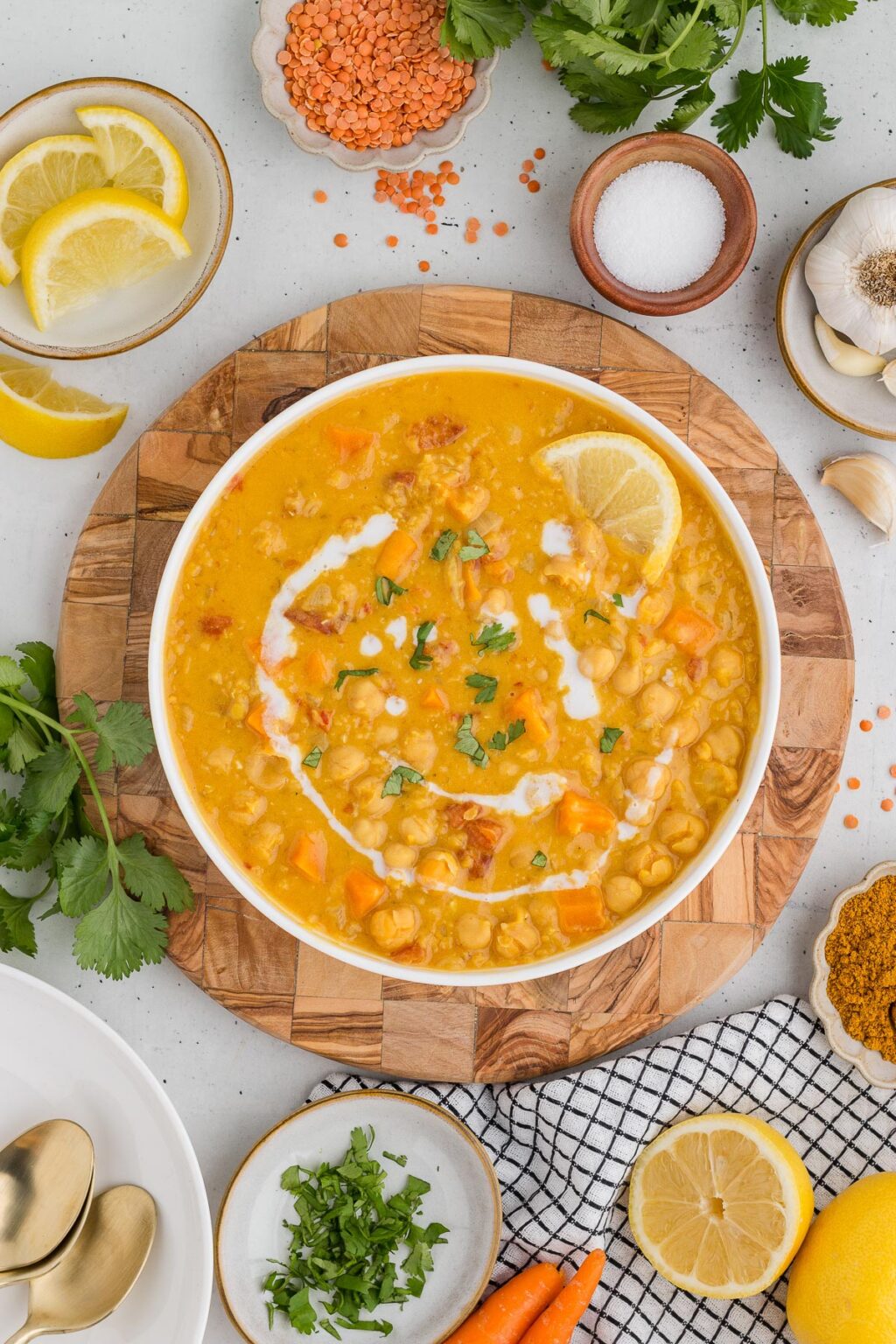 Instant Pot Coconut Red Lentil Soup