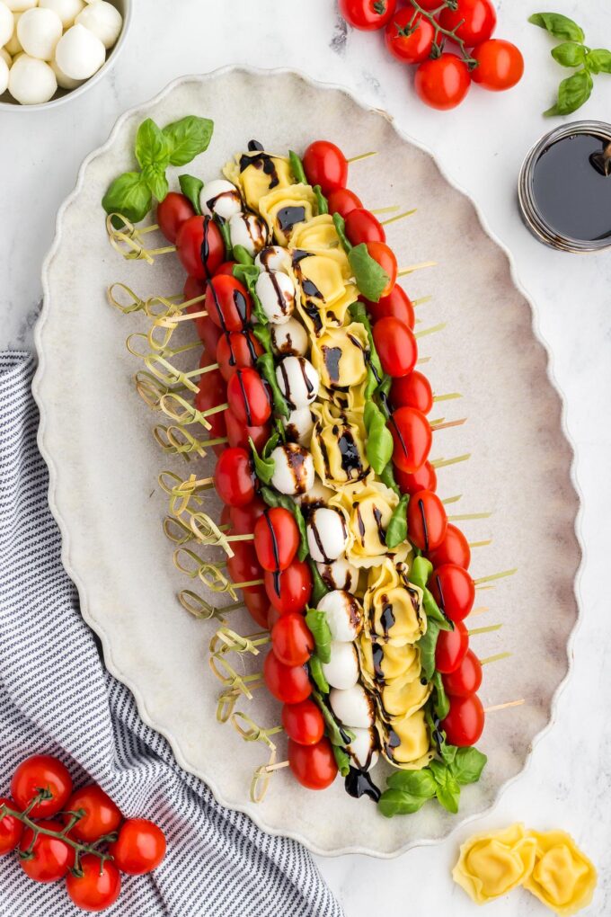Caprese Tortellini Skewers