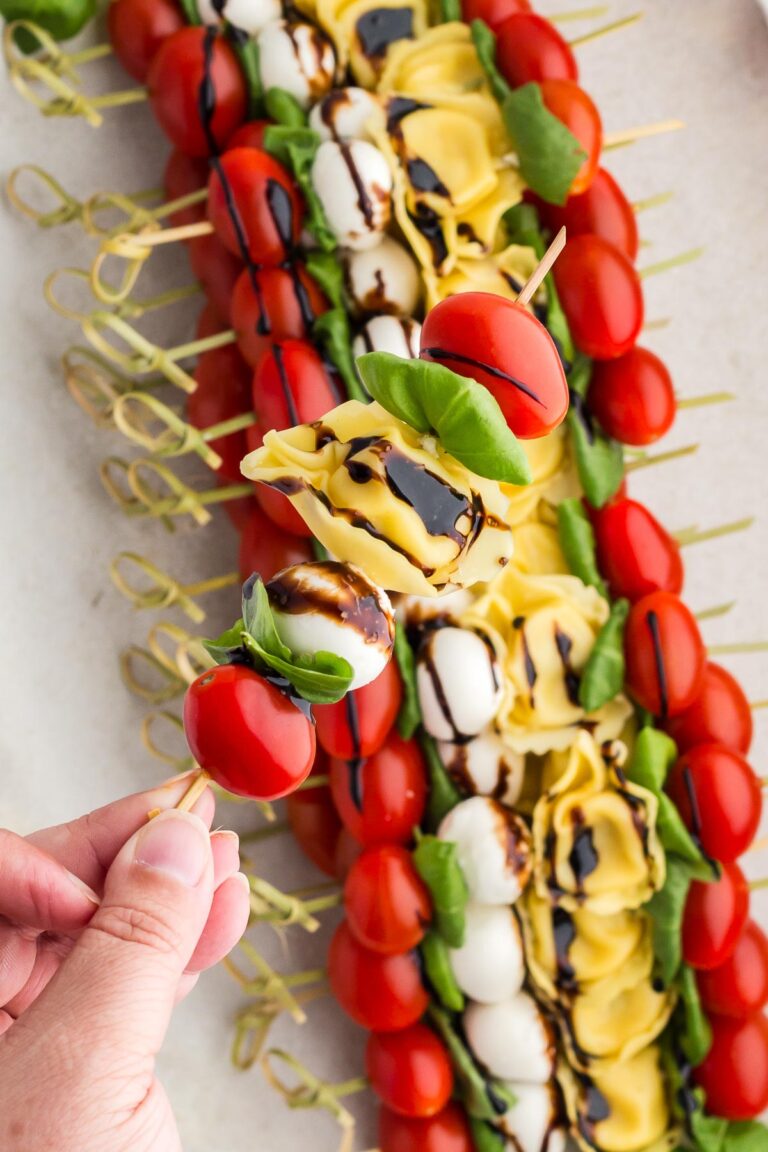 Caprese Tortellini Skewers