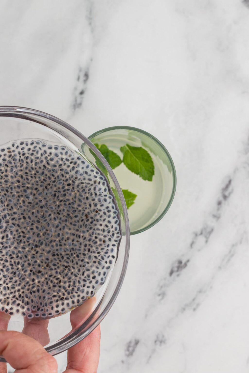 Lemon Basil Seed Drink - Kitchen Treaty Recipes