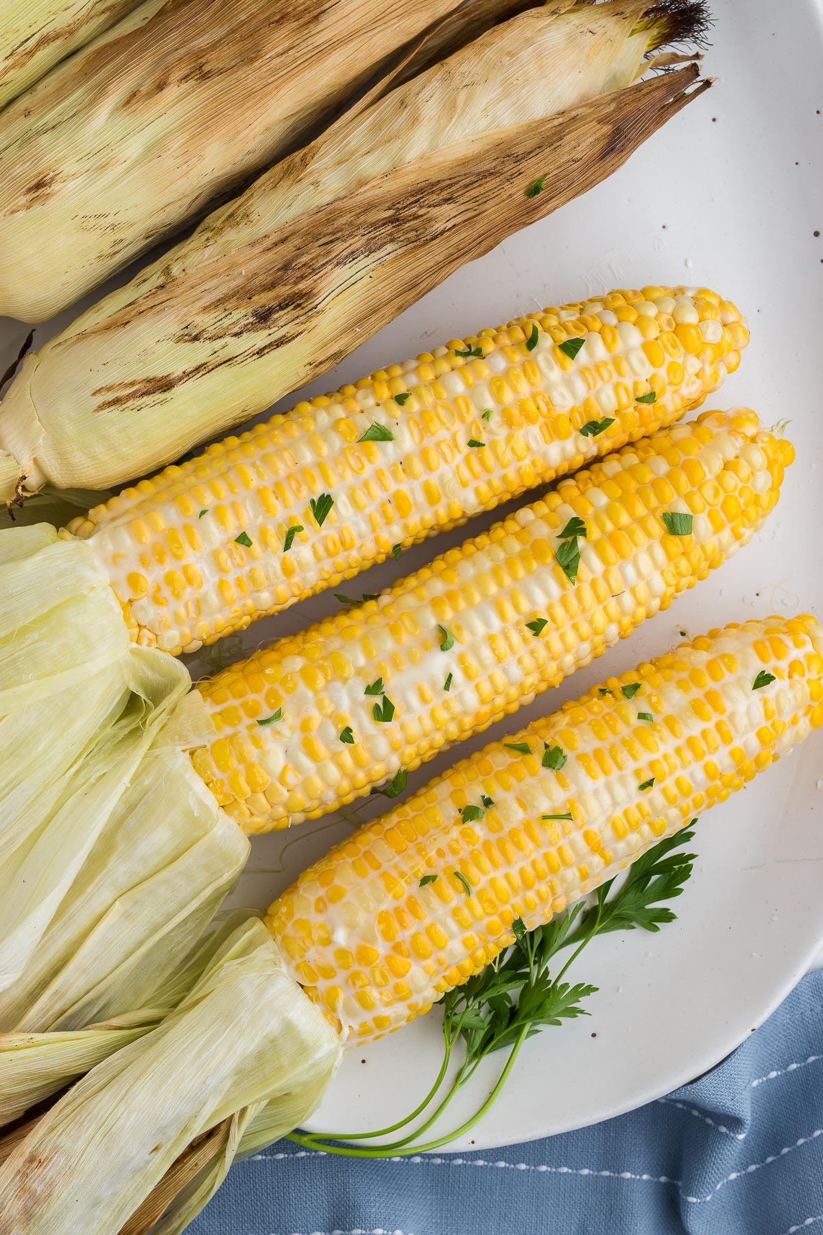 Grilled Corn on the Cob in the Husk
